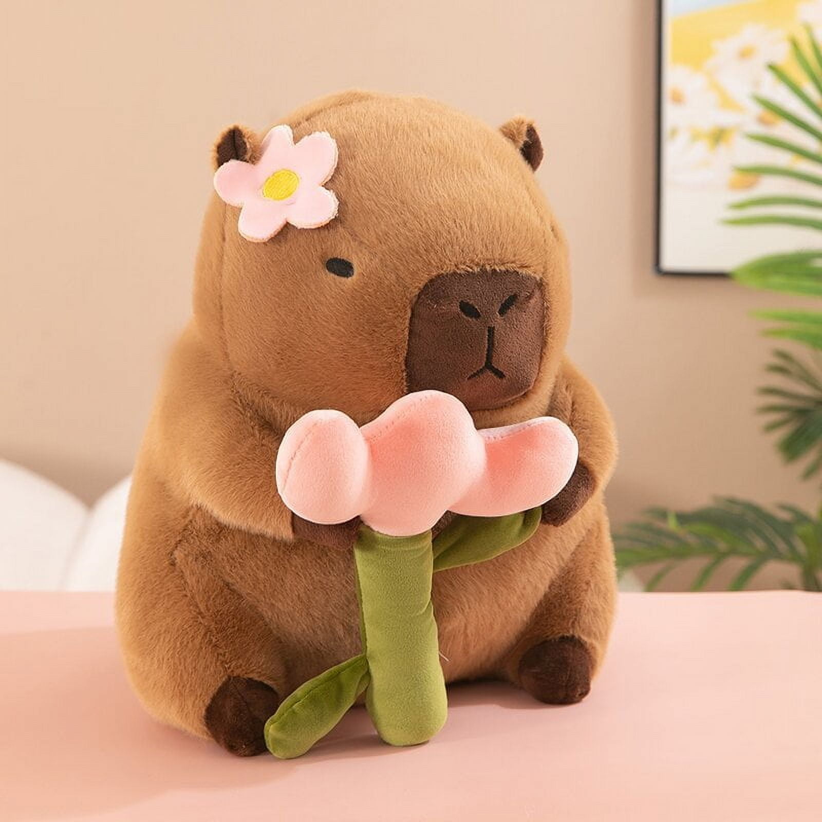 Capybara Plush Toy Soft Capybara Stuffed Animals Pillow with Rabbit ...