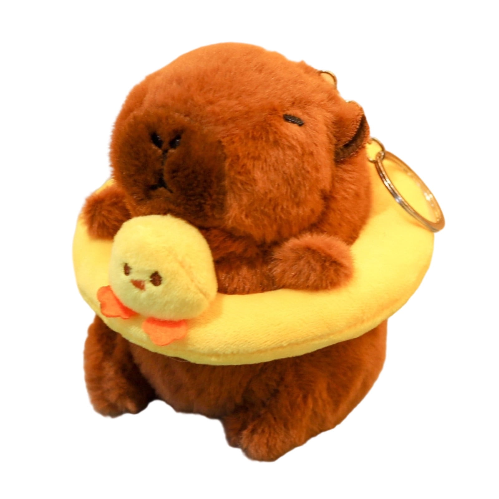 Capybara Plush Toy with Duck Float, 5-inch Cute Stuffed Animal for Pool ...