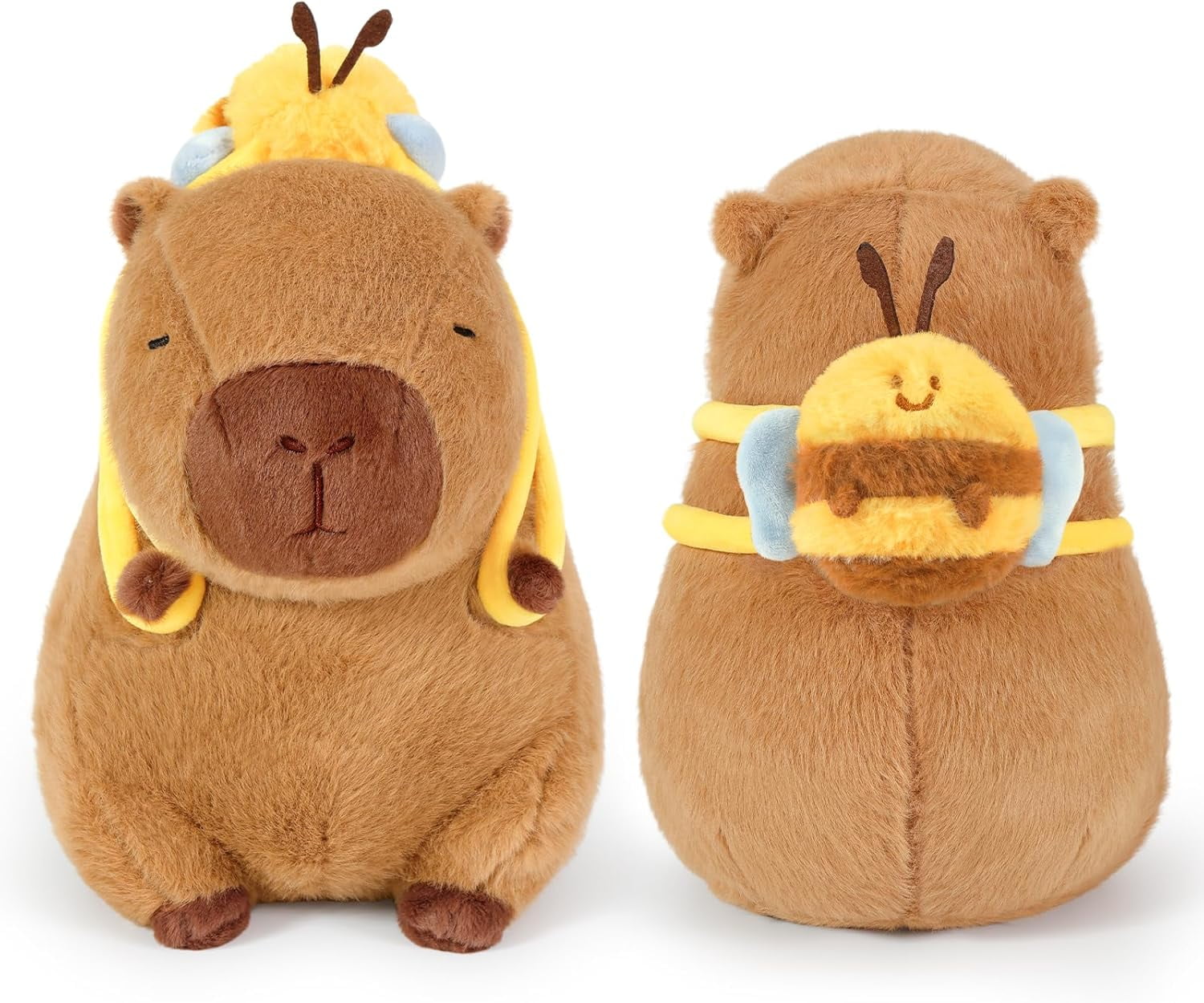 Capybara Plush Toys, Cute Cartoon Capybara Plush with Bee Backpack ...