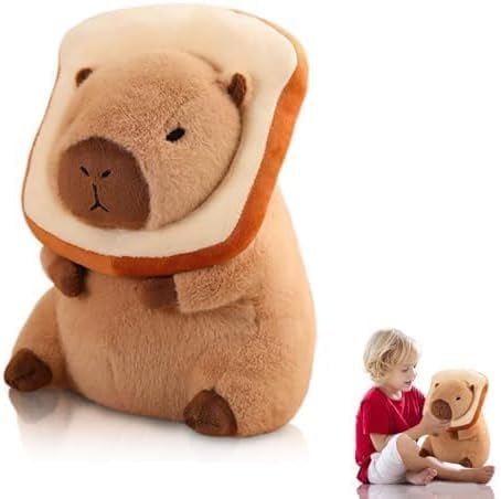 Capybara Plush with 10 Pcs Capybara Costume Christmas Set, Capybara ...