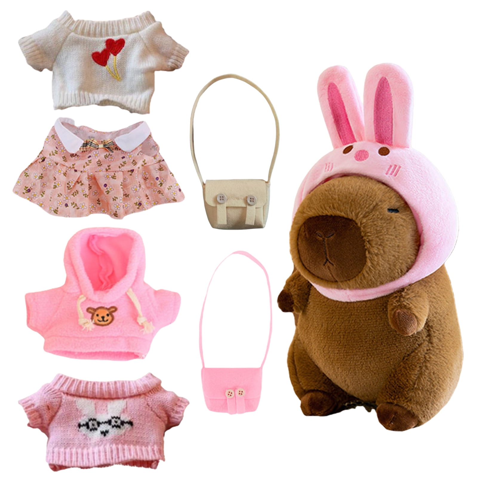 Capybara Plush with ClothesCapybara Plushies Hugging9 Inches Cute ...