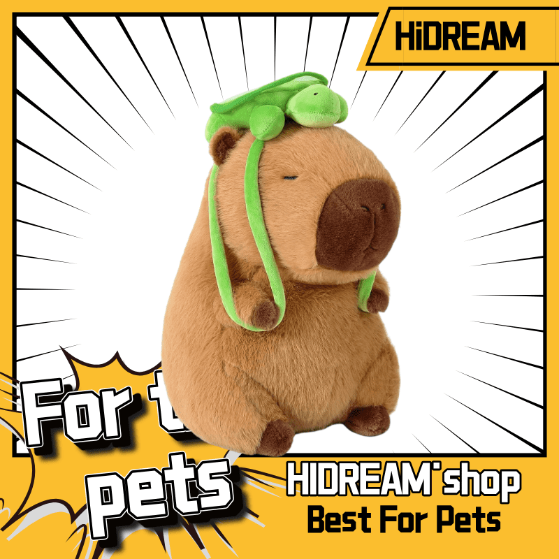 Capybara Plush with Turtle Backpack Soft Capibara Stuffed Animal ...