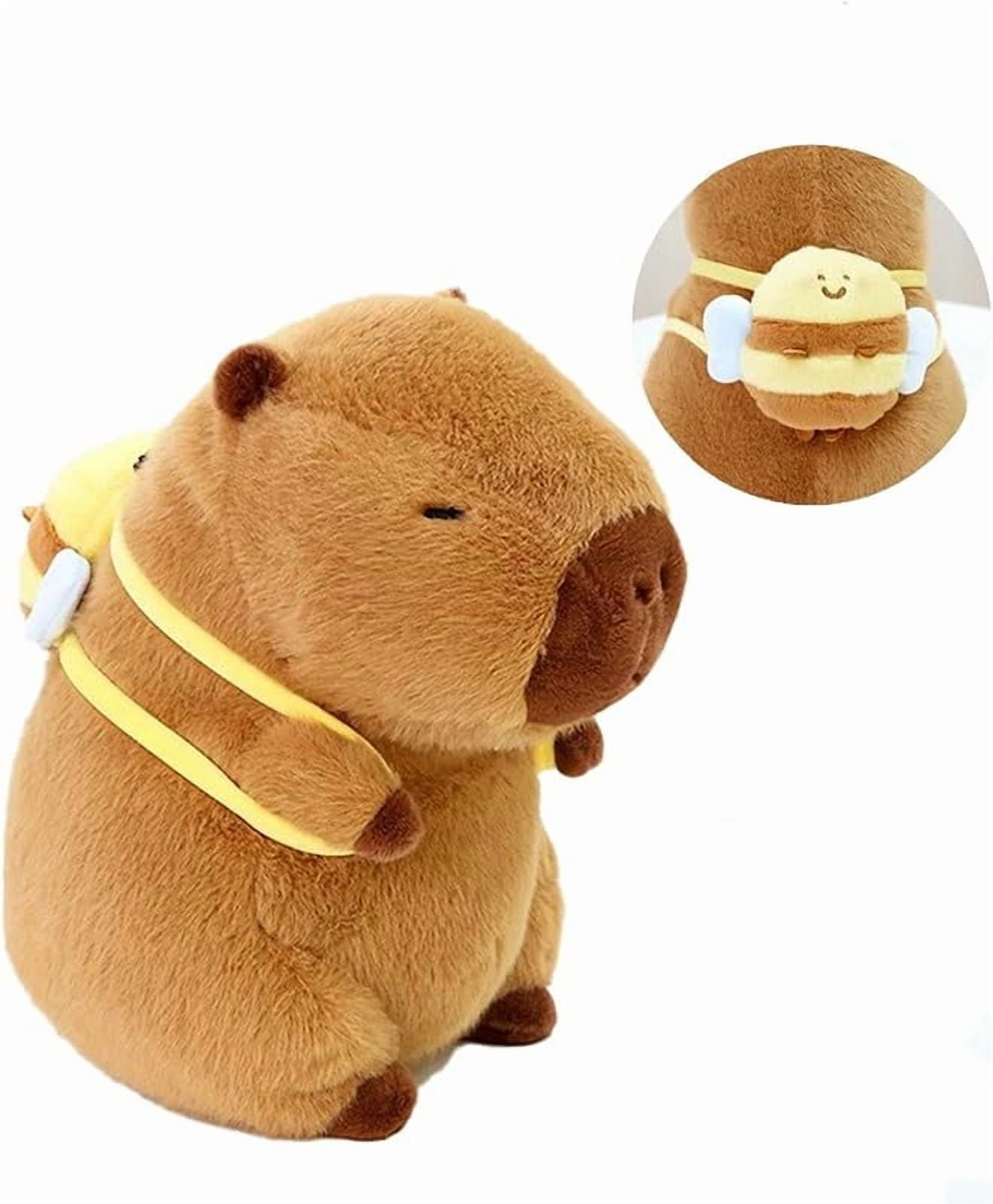 Capybara Plush with Yellow Birthday Hat Bow 9 inch Cute Capibara ...