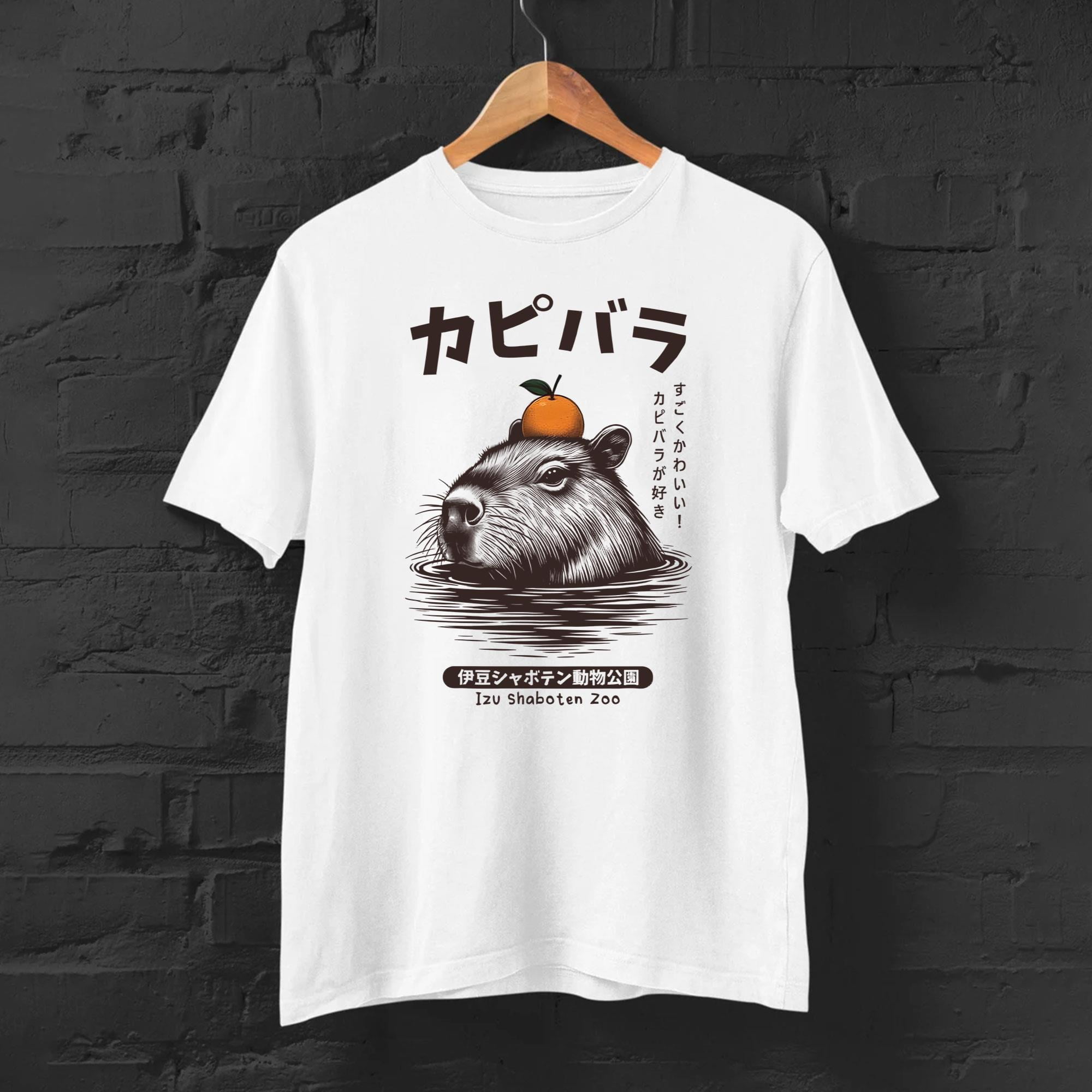 Capybara Shirt, Capybara With Orange, Capybara Hot Spring, Capybara ...
