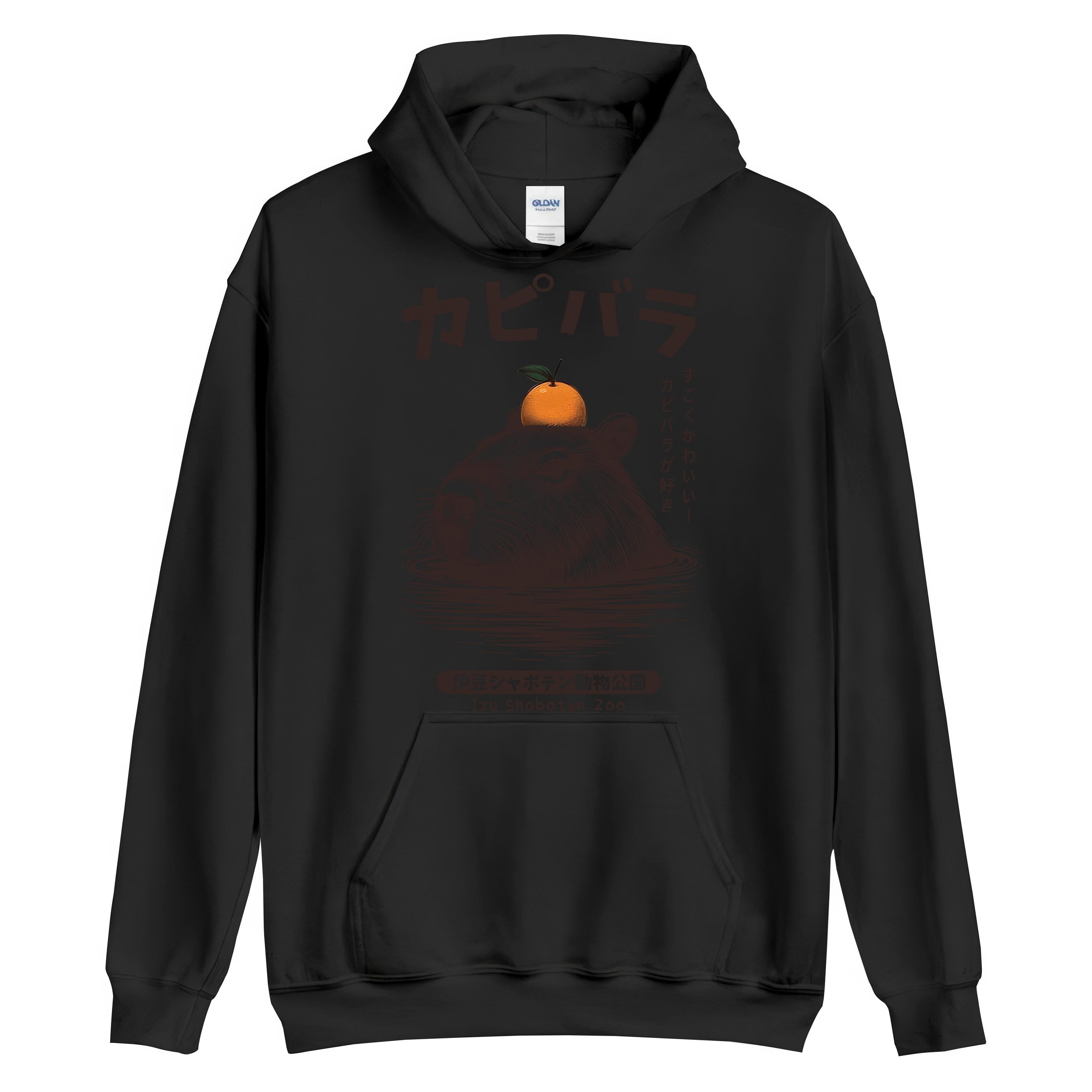 Capybara Shirt, Capybara with Orange, Capybara Hot Spring Lover Shirt ...