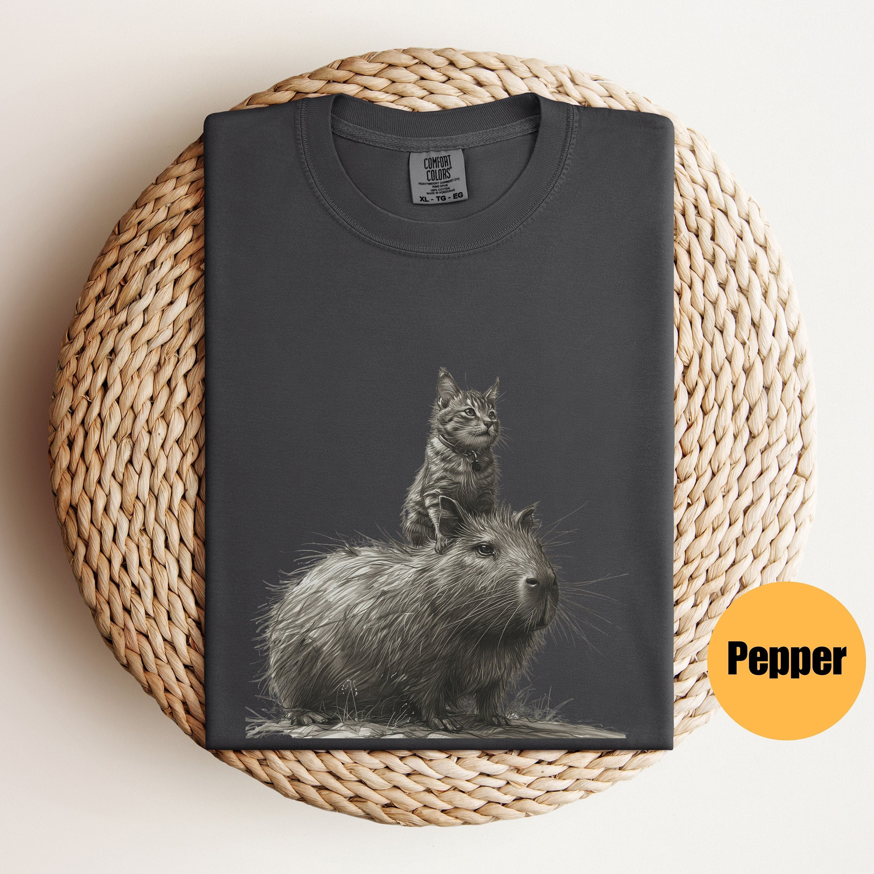 Capybara Shirt Rodent Shirt Funny Animal Lover T-Shirt Capybara T-Shirt ...