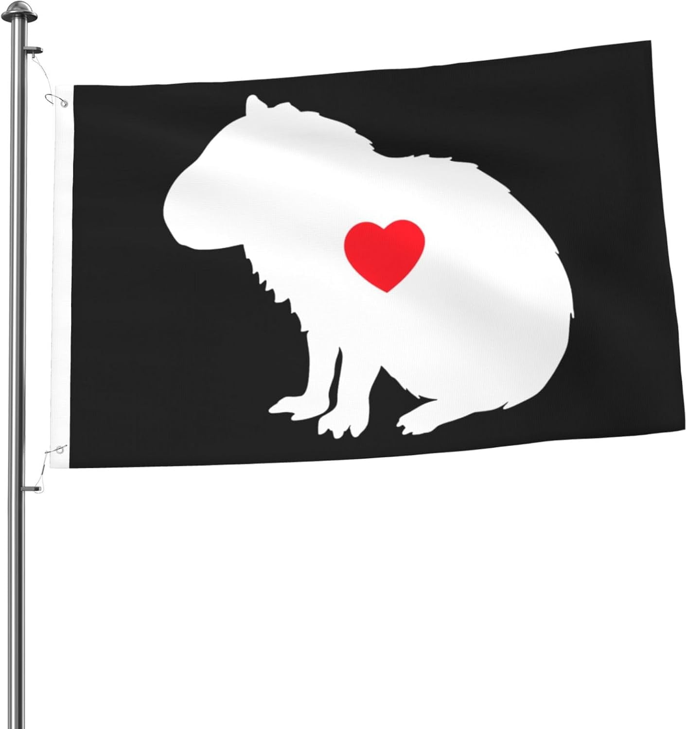 Capybara Silhouette Flag 2x3 Ft Outdoor Decoration Banner Yard Flag ...