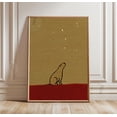 Capybara Star Gazing Poster Minimal Night Sky Neutral Animal Art ...