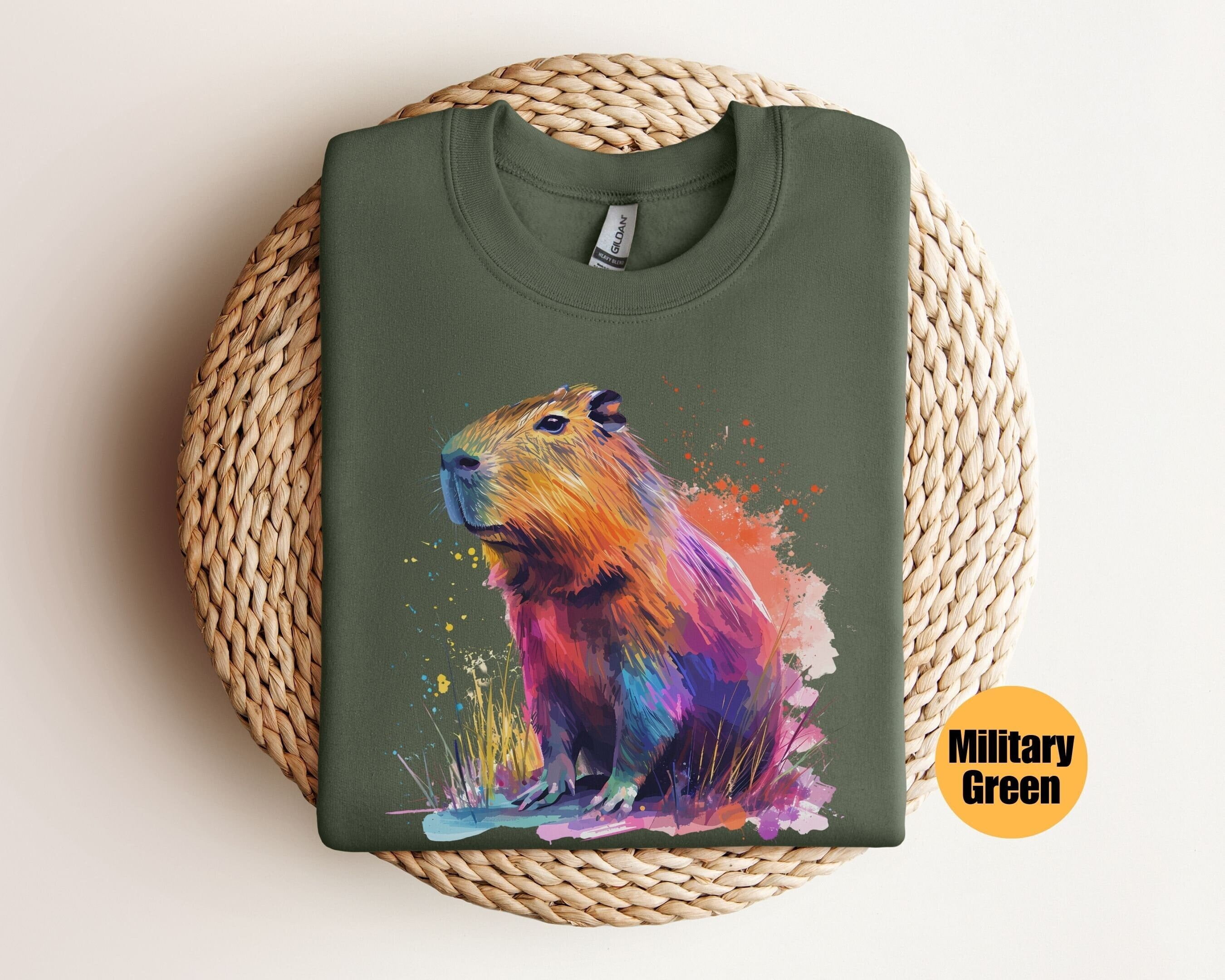 Capybara T-Shirt Cute Capybara T-Shirt Colorful Capybara T-Shirt ...