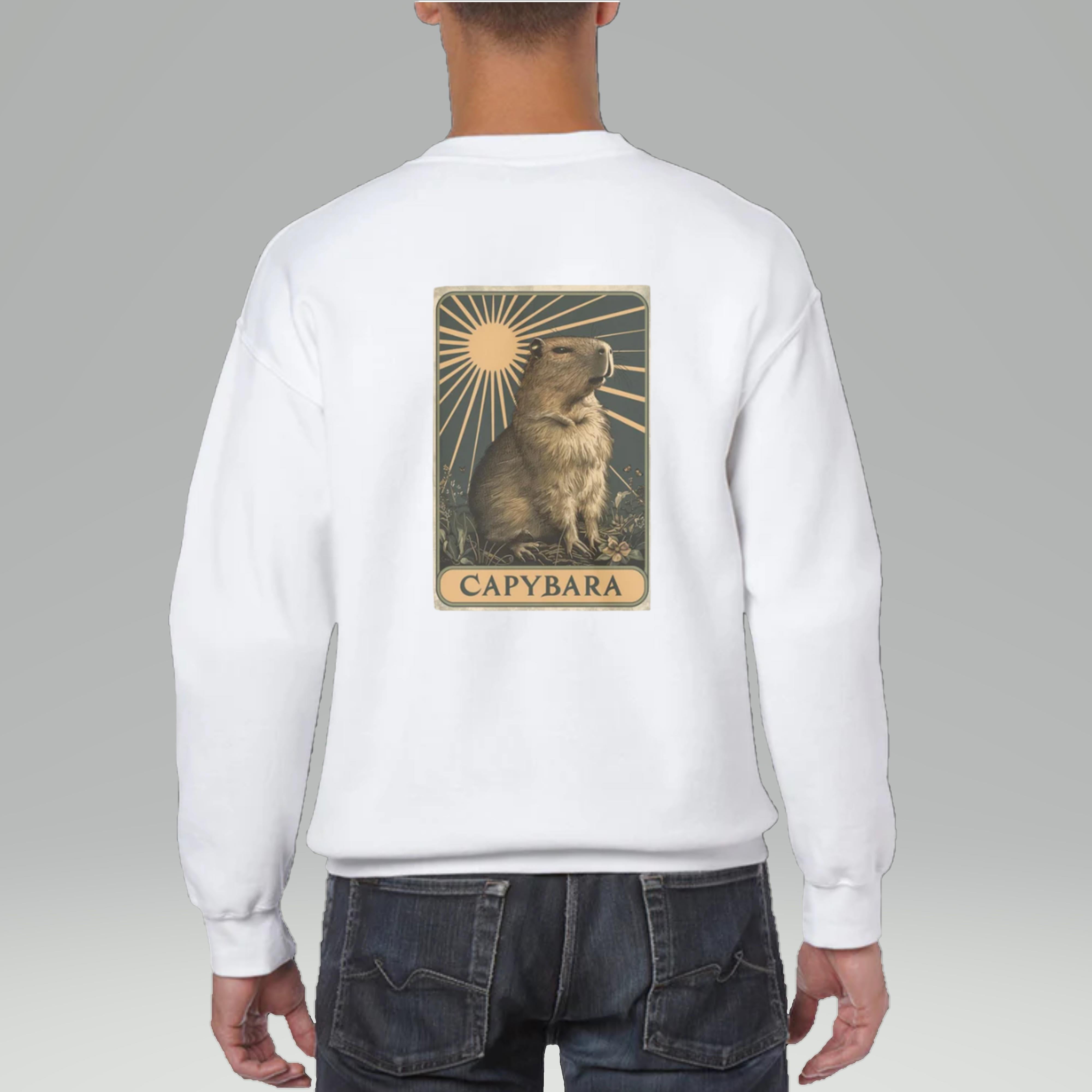 Capybara Tarot Card Sweatshirt - Enchanting & Artistic for Tarot Lovers ...