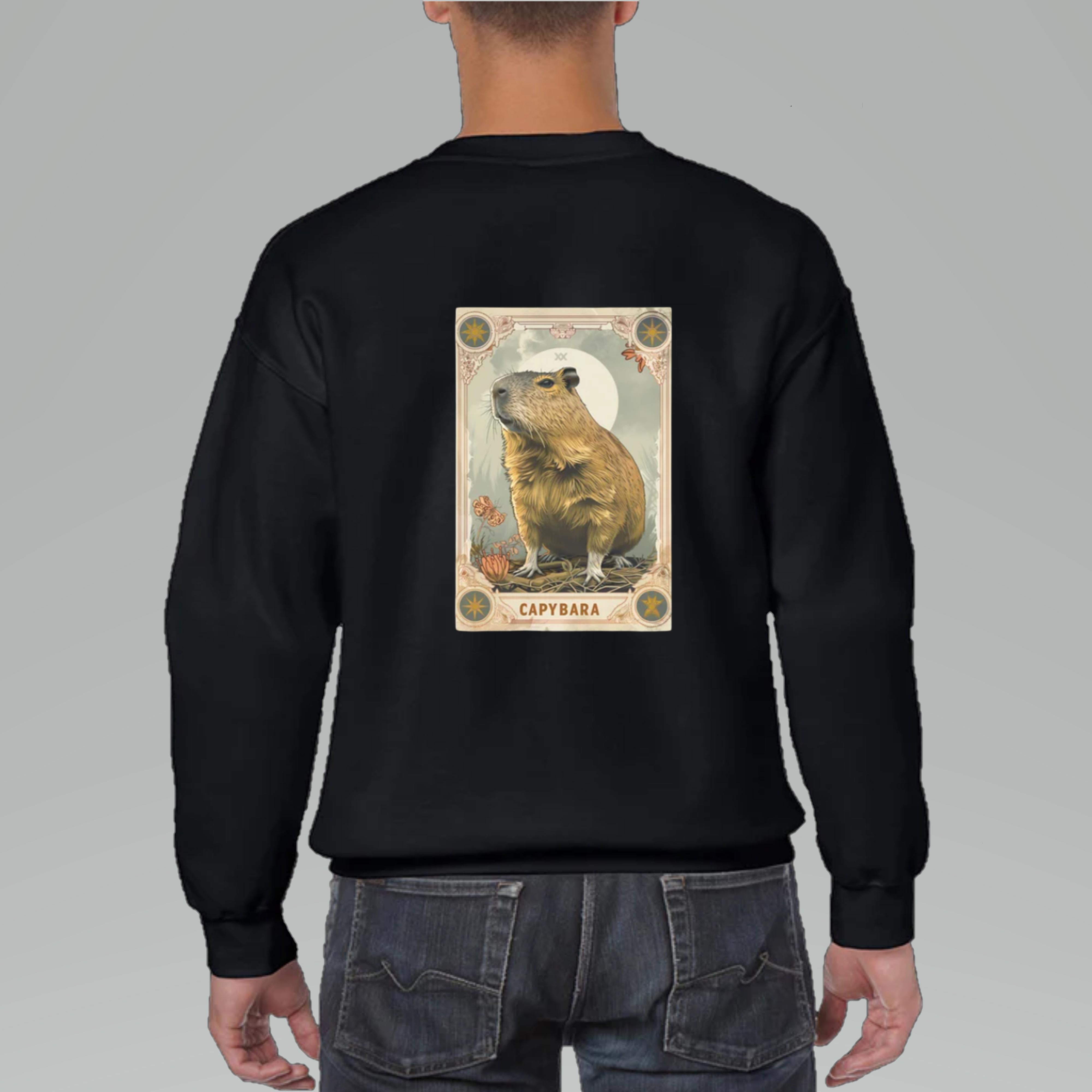Capybara Tarot Card Sweatshirt - Mystical & Unique for Spiritual and ...