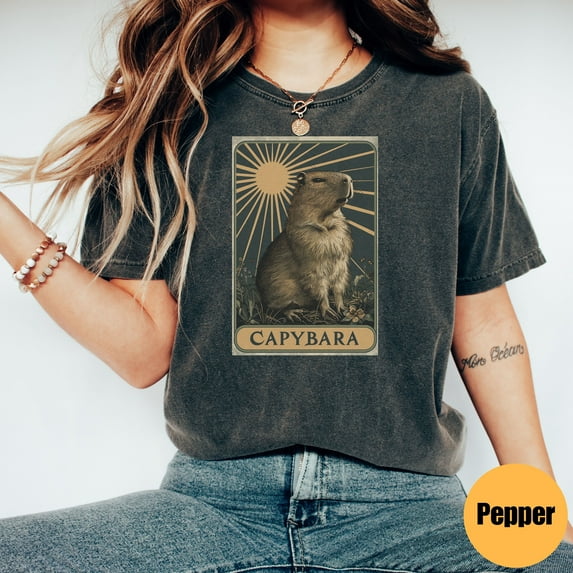 Capybara Tarot Card T-Shirt Capybara Shirt Capybara Clothing Capybara ...