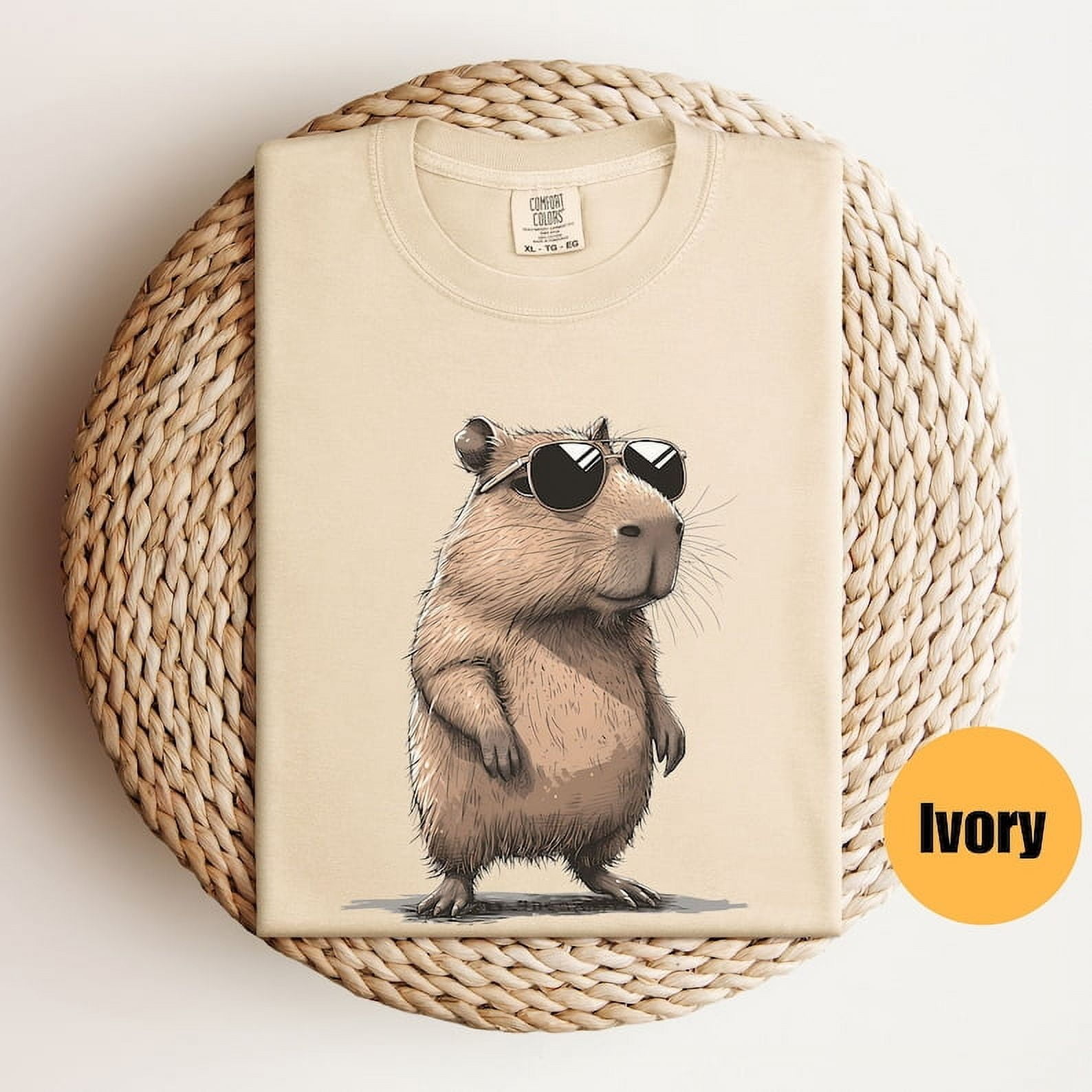 Capybara Tee - Animal Lover Meme Rodent Funny Gift Shirt - Walmart.com