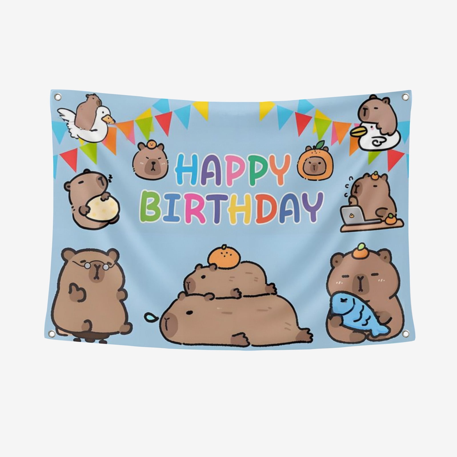 Capybara Thickened Polyester Background Cloth - Heat Transfer Printing ...