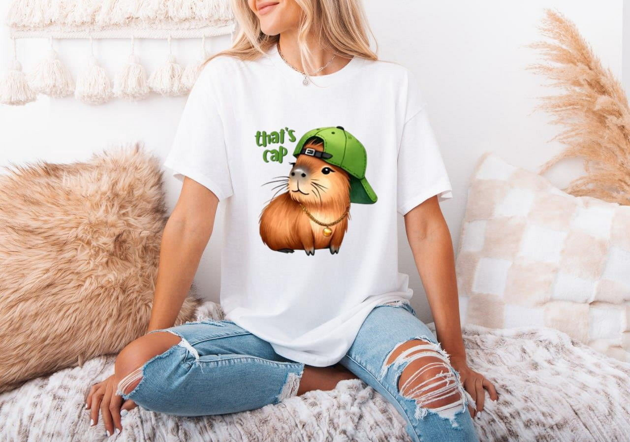 Capybara Unisex T-Shirt A Playful Design for Capybara Fans, up to size ...