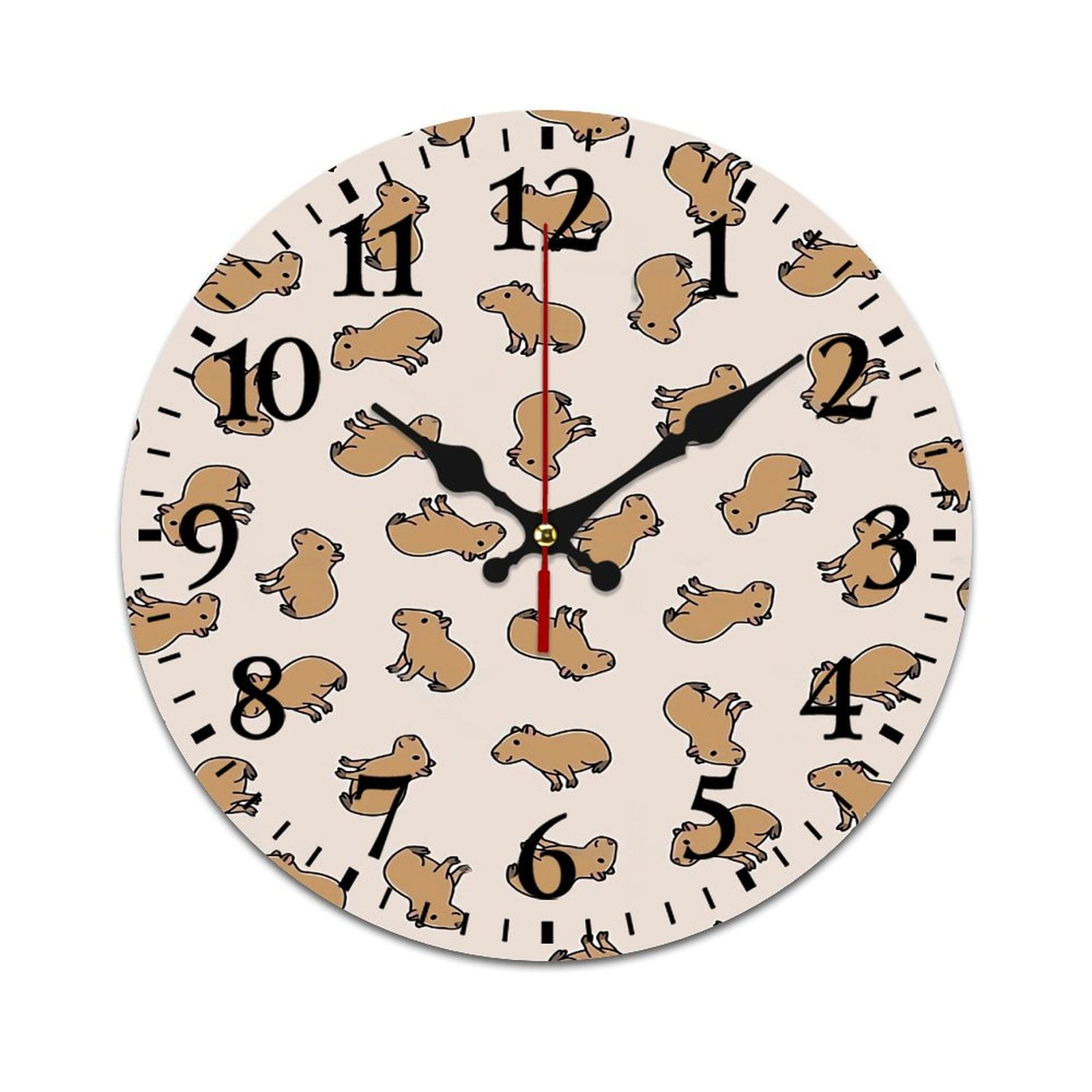 Capybara Wall Clock Modern Design Clocks Wall Hanging Home Office ...