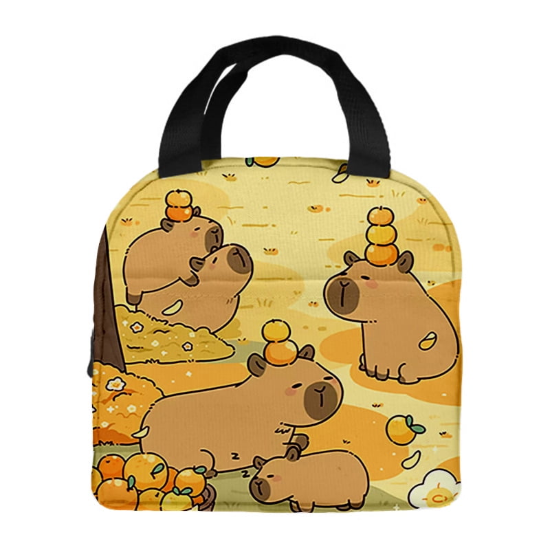 Capybara aluminum foil thermal insulation lunch box bag large capacity ...