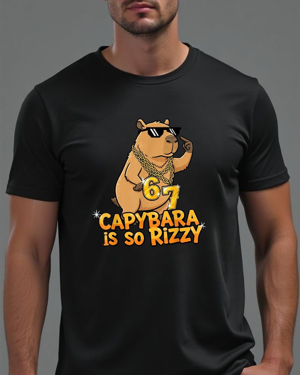 Capybara is so Rizzy Meme T-Shirt, Funny Animal Tee - Walmart.com