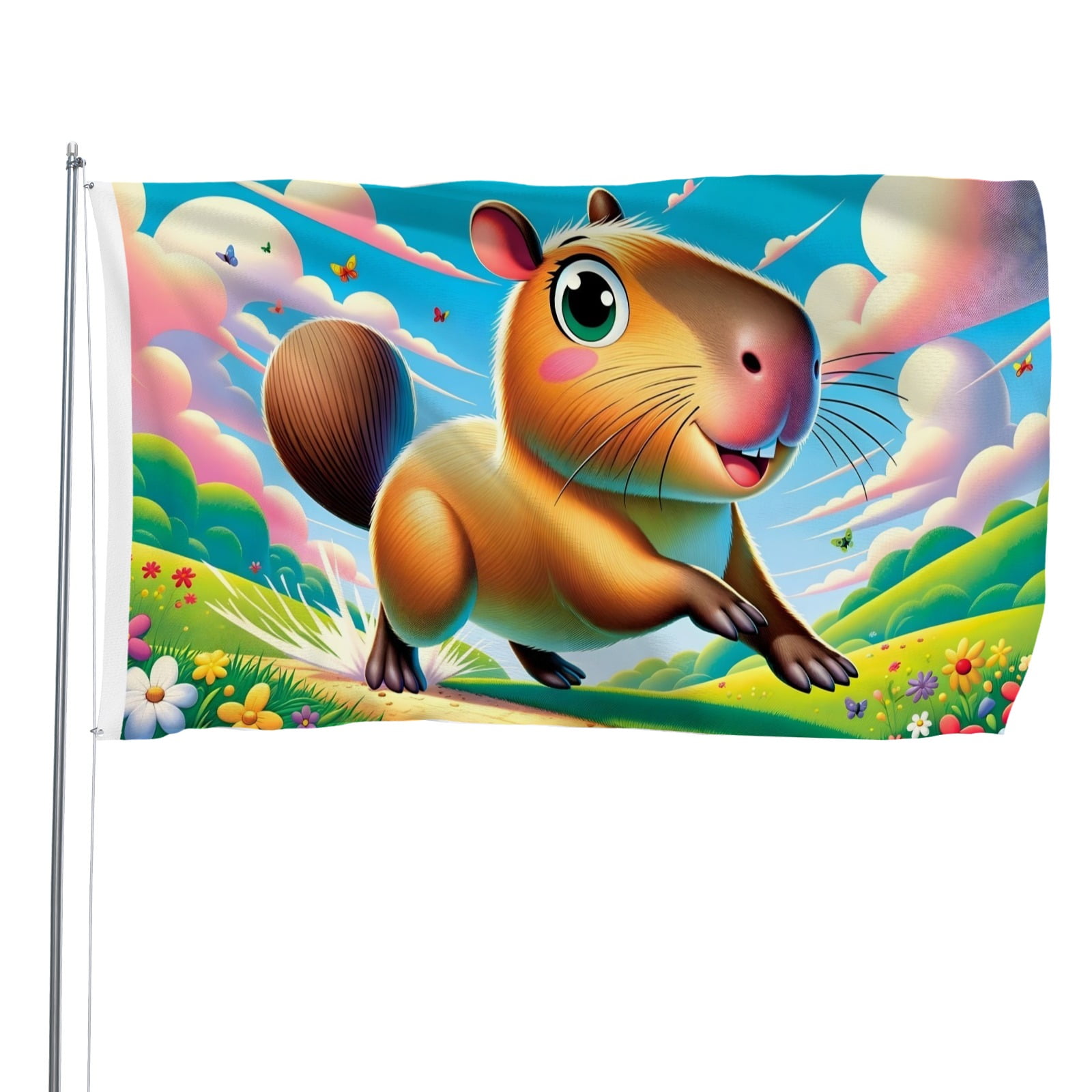 Capybara-themed Printed Flag Perfect gift for fans, friends, and family ...