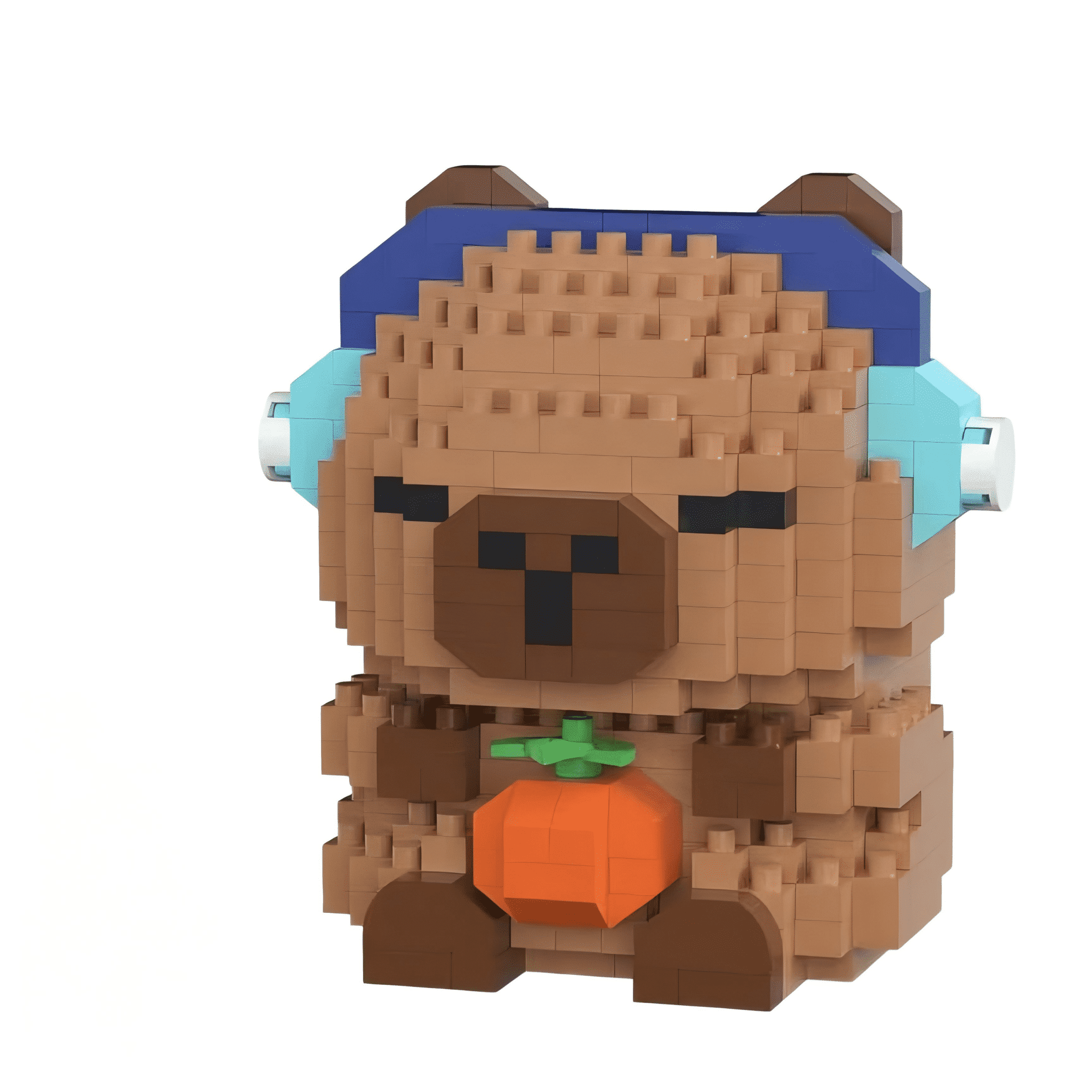 Capybara with Headphone Mini Micro Building Block Set, Small Gift for ...