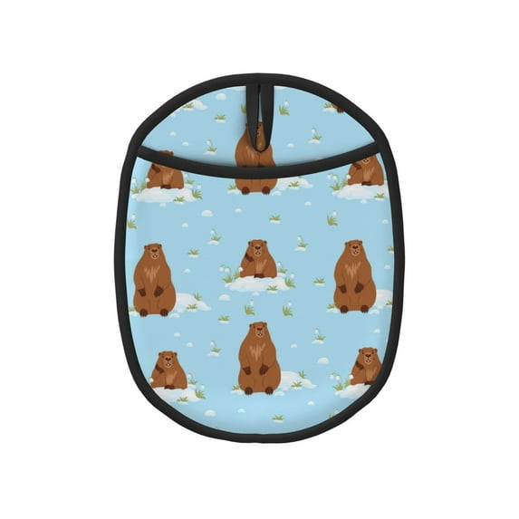 Capybaras Flowers Grass Pot Holders for Kitchen - Heat Resistant Oven ...