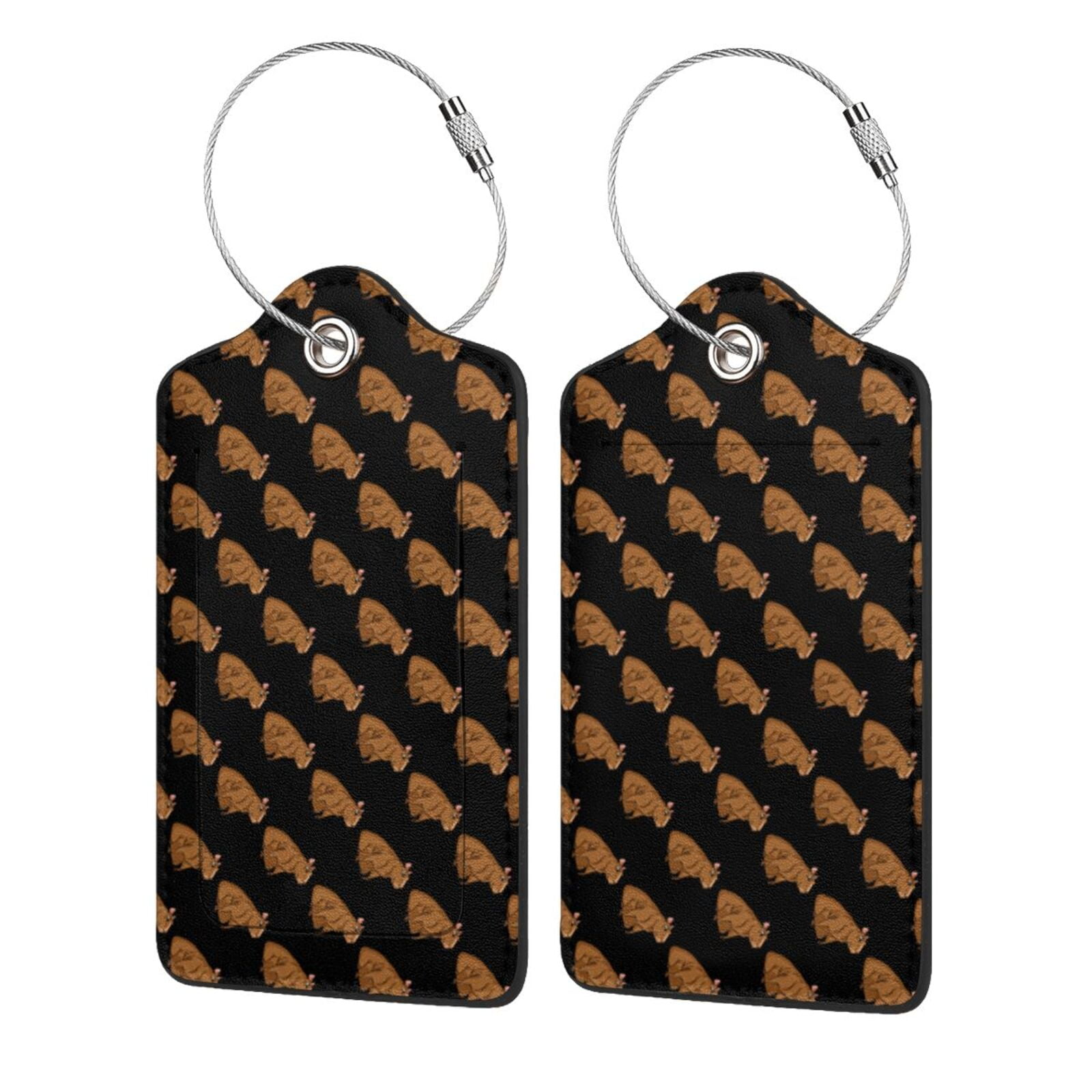 Capybaras Pattern Luggage Tags for Suitcase Tags Identifiers with ...