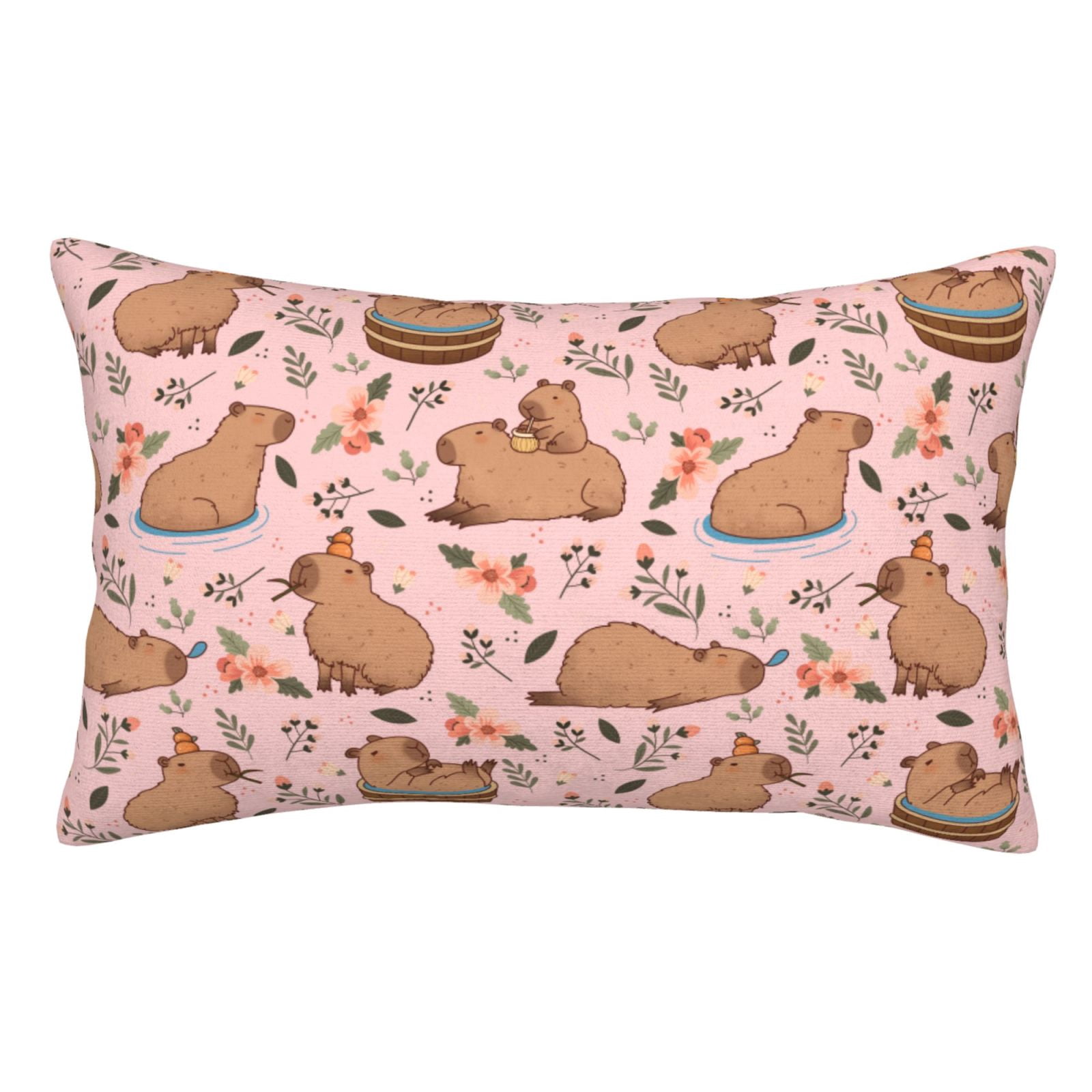 Capybaras Pillow cases pillow covers Standard Size pillow case pillow ...