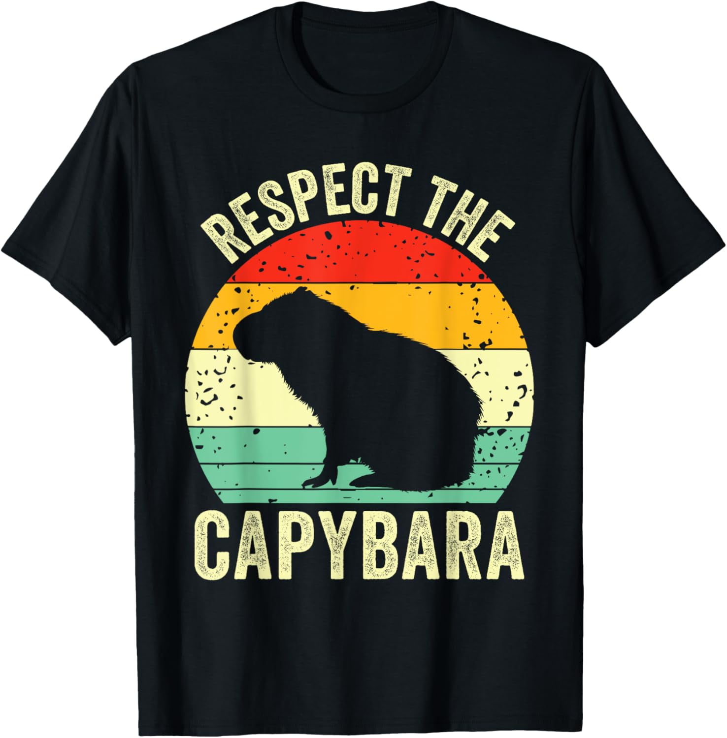 Capybaras Shirt Respect The Capybara Cavy Rodent Lover kids T-Shirt ...