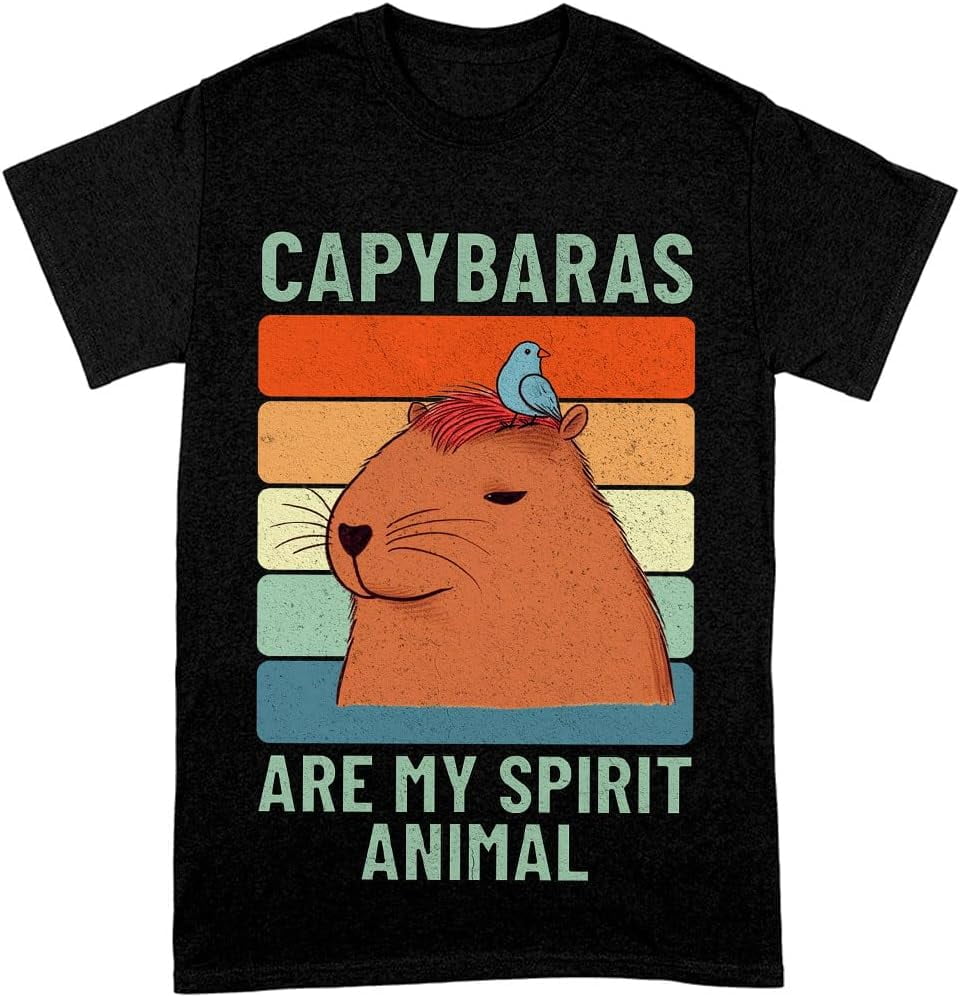 Capybaras are My Spirit Animal T-Shirt - Items for Capybara Lovers ...