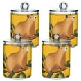 Capybaras with Oranges Cartoon Translucent Plastic Cans Storage ...