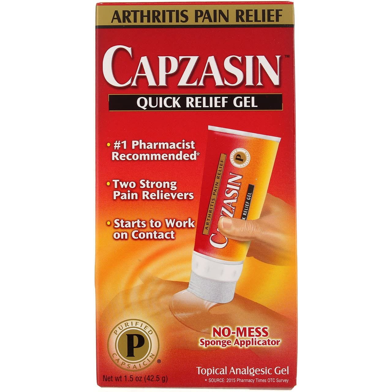 Capzasin Capzasin Arthritis Pain Relief Quick Relief Gel, 1.5 oz Pack ...