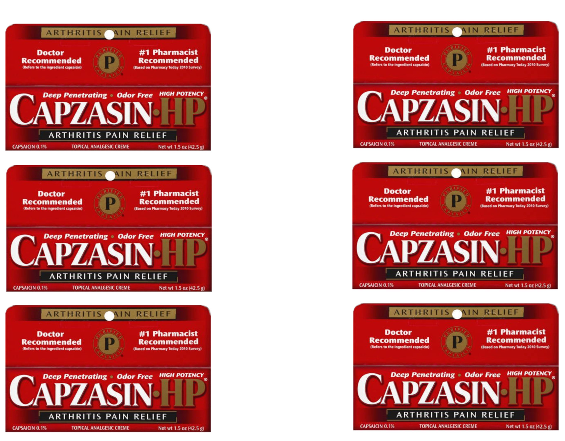 Capzasin HP Creme 1.50 oz (Pack of 6) - Walmart.com
