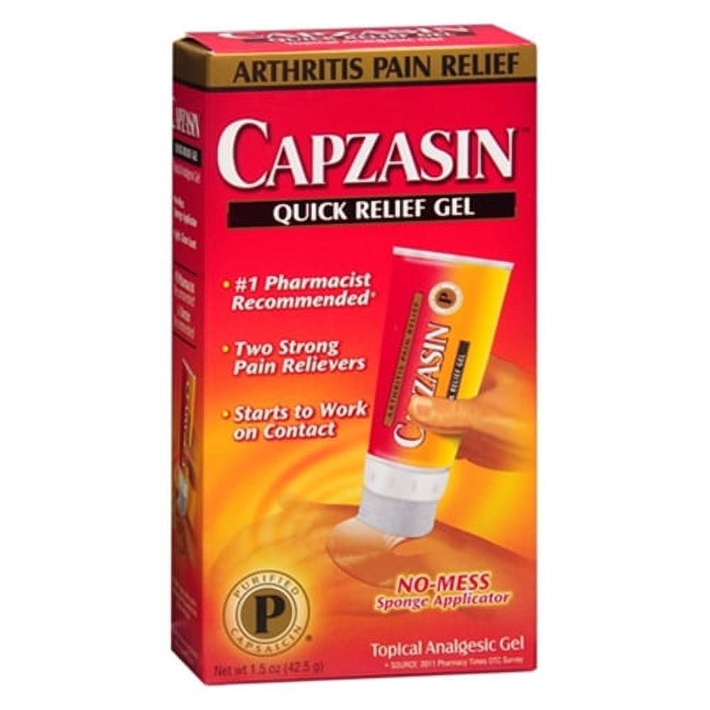 Capzasin Quick Relief Deep Penetrating Pain Relief Gel - 1.5 Oz, 3 Pack ...