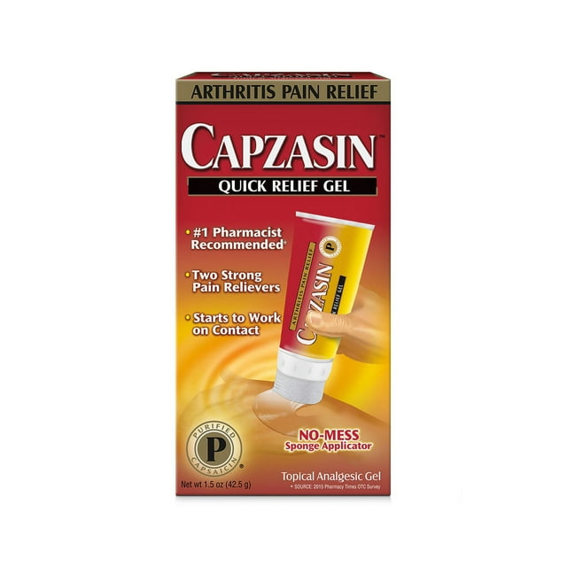 Capzasin Arthritis Pain Relieving Quick Relief Gel with Menthol ...