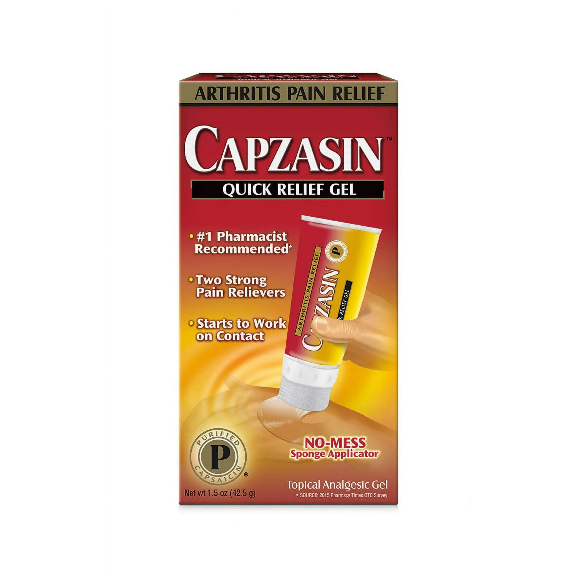 Capzasin Quick Relief Gel, Topical Analgesic Gel, 1.5 oz 6 Packs ...