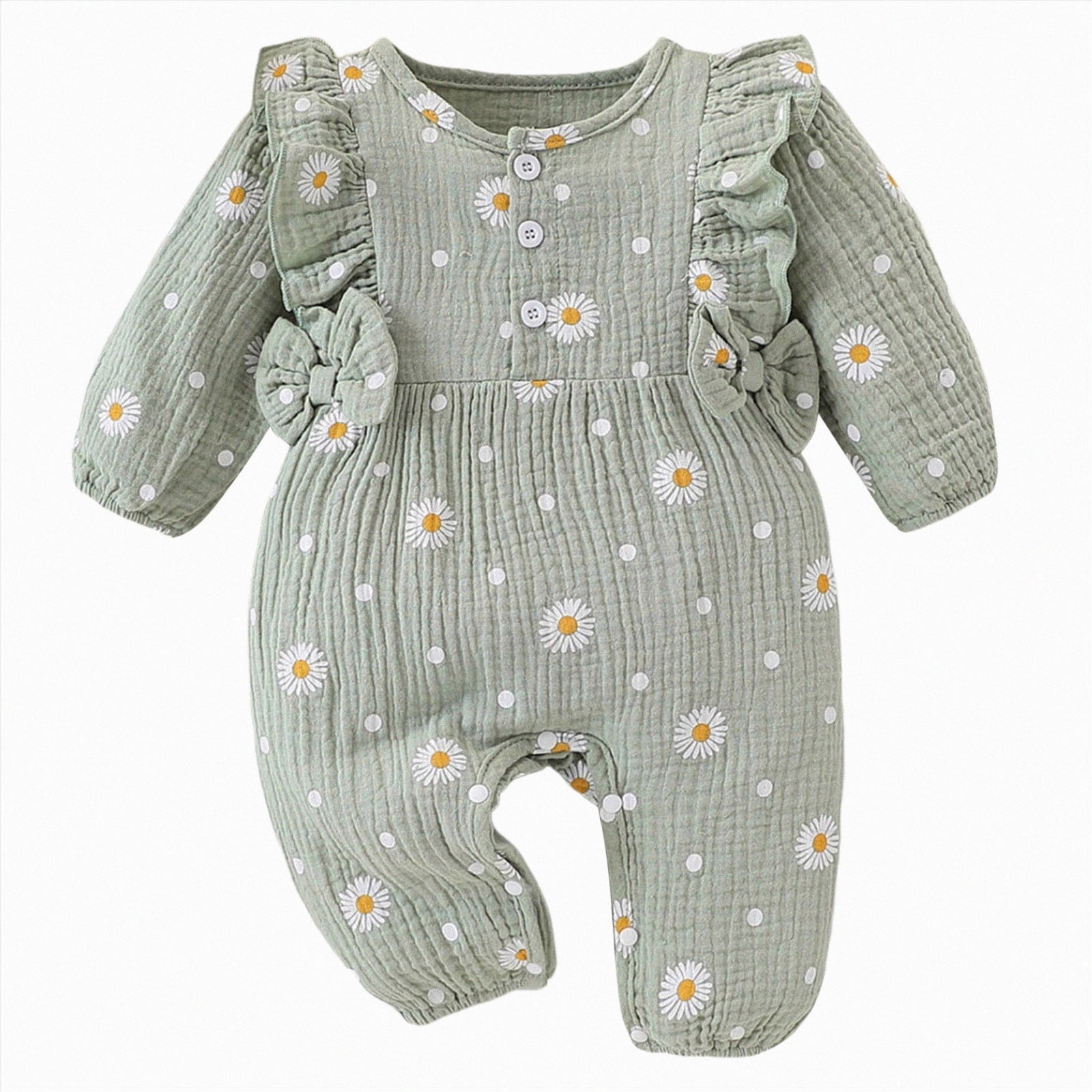 Caqnni 3-6 Months Unisex Baby Girl Climbing Suit Jumpsuit Skin Friendly ...