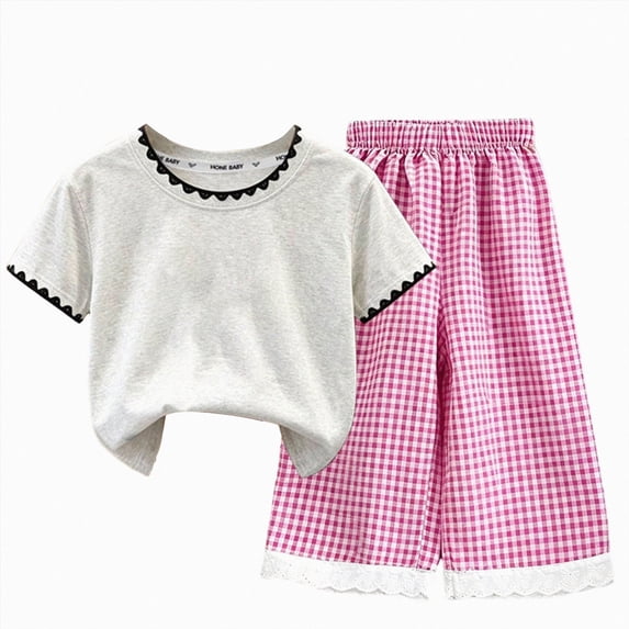 Caqnni 5-6 Years Teen Girls Comfortable And Breathable Set Short ...