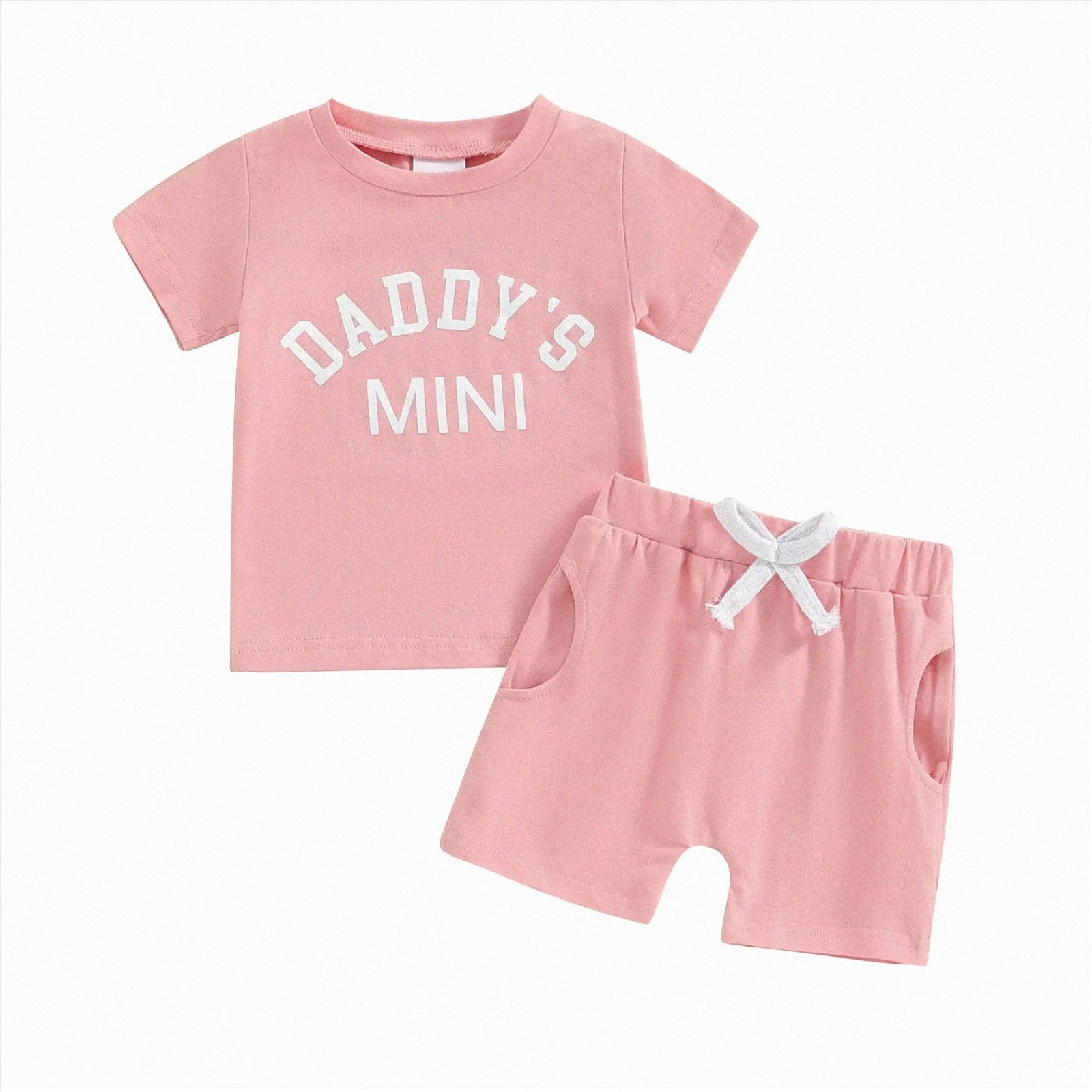 Caqnni 6-12 Months Girl Summer Clothes 2Pc Set Baby Girl 2PC Summer Set ...