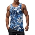 Caqnni Adult Men's Basic Undershirt Tank Top Athletic Sleeveless Tee ...