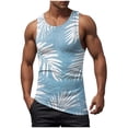 Caqnni Adult Men's Basic Undershirt Tank Top Athletic Sleeveless Tee ...