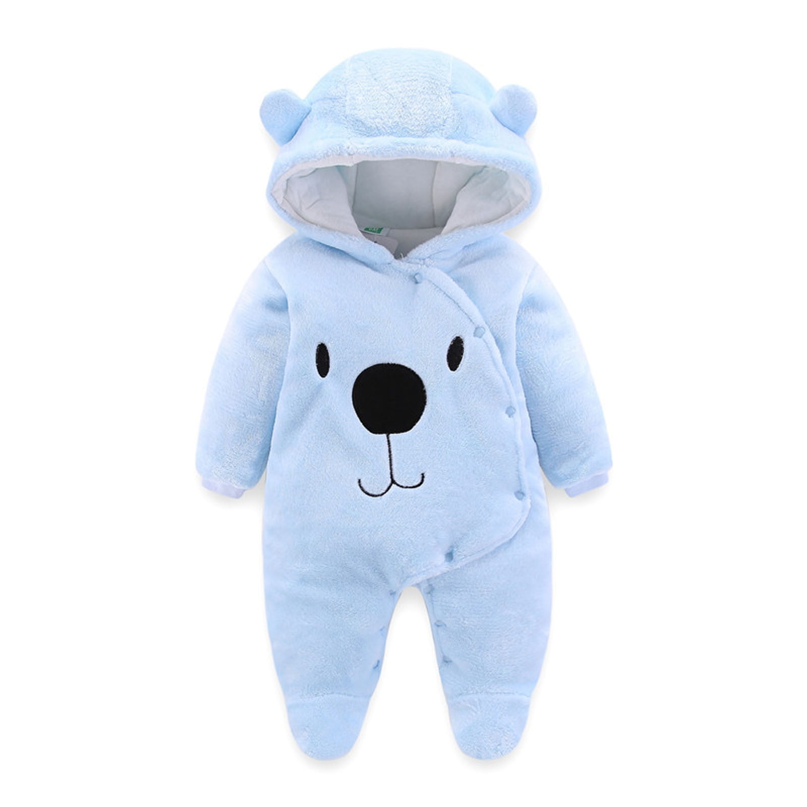 Caqnni Baby Girls Boys Clothes Baby Rompers Footie Snowsuit Winter Bunting Onesie Warm Hooded ...