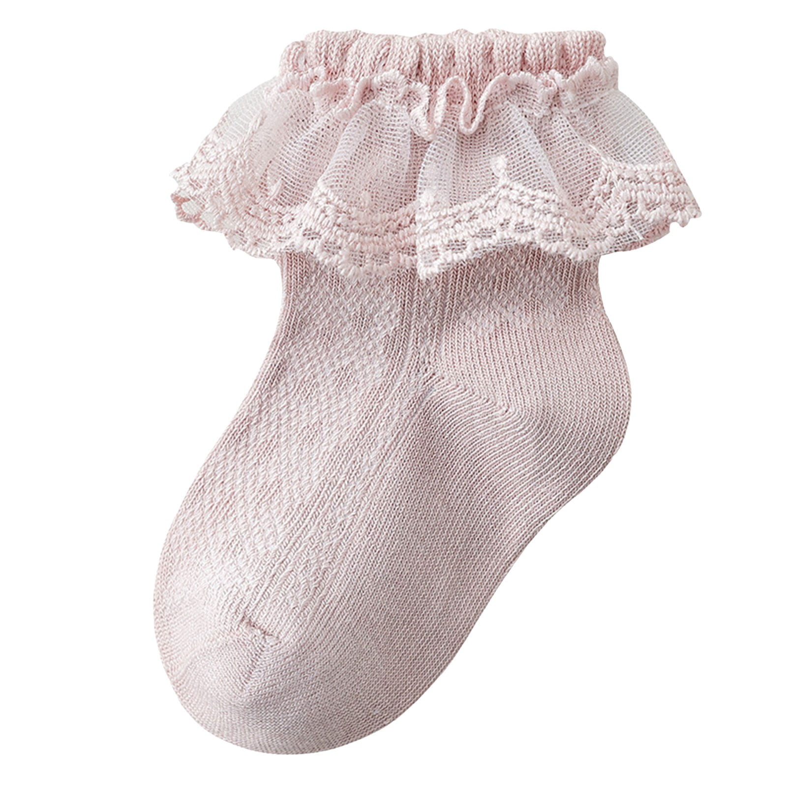 Caqnni Baby Girl Socks Super Soft Baby Ruffle Socks Lace Socks for Baby ...