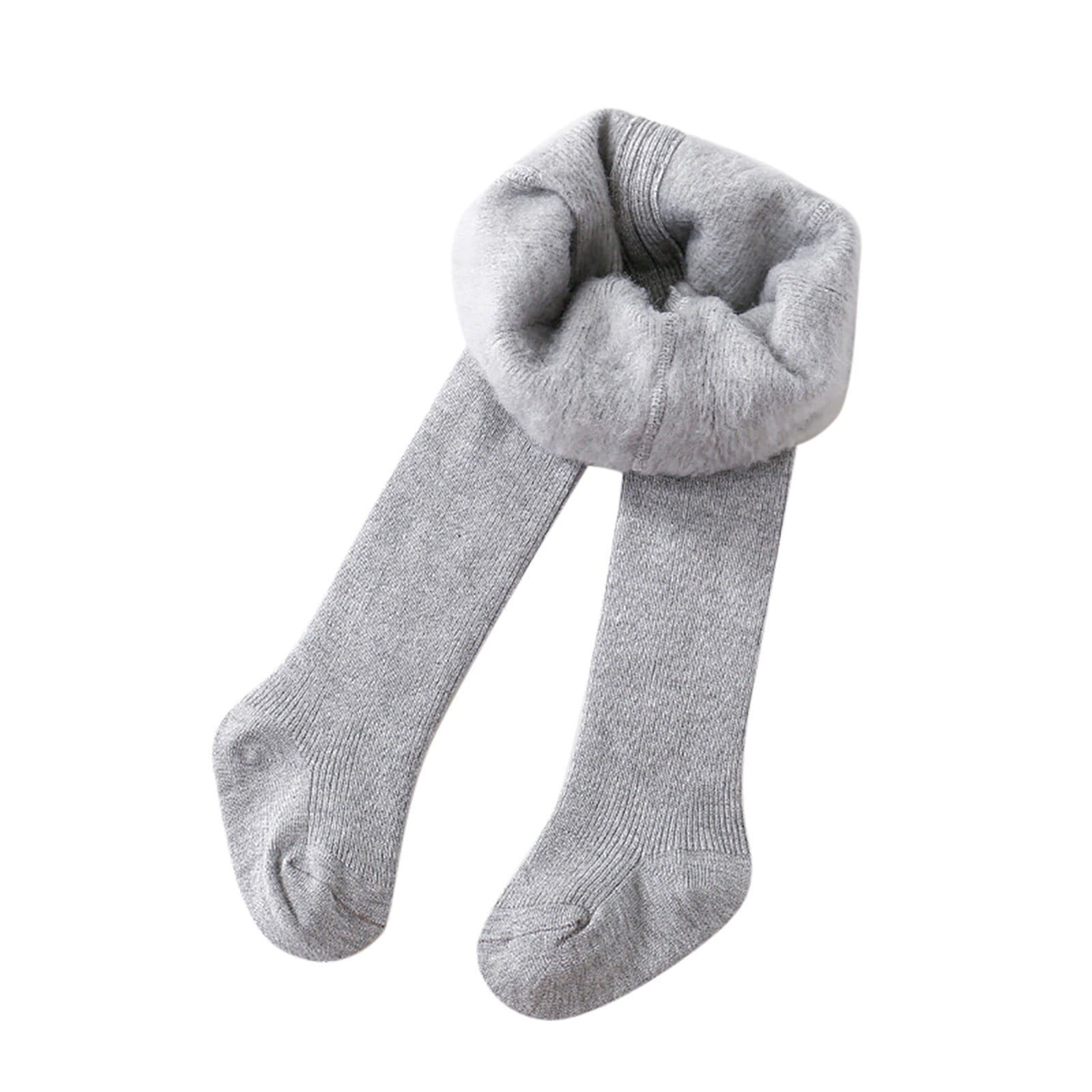 Caqnni Baby Little Girls Tights, Basic Plain Rib Stitch Knit Leggings Stockings Pantyhose ...