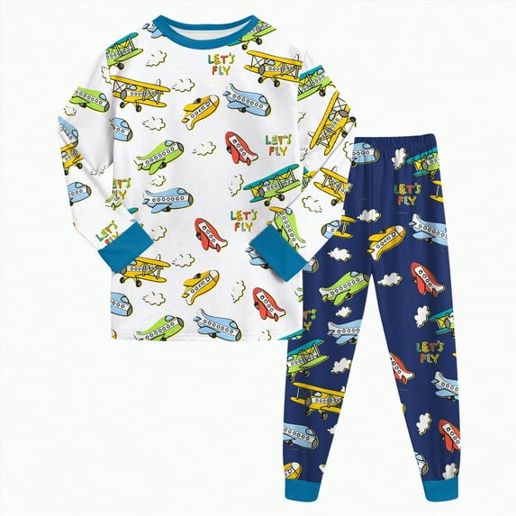 Caqnni Boys Girls One-Piece Dressing Ease 2PCs Set with Long Sleeve ...