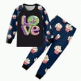 Caqnni Boys Girls Printed Pajama Set Long Sleeve Crewneck & Pants for ...