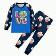 Caqnni Boys Girls Printed Pajama Set Long Sleeve Crewneck & Pants for ...