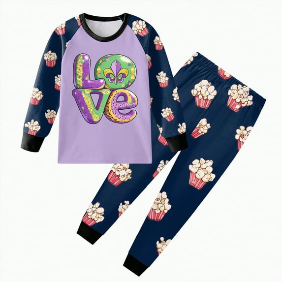 Caqnni Children's Wardrobe Staple Set Soft Long Sleeve Crewneck & Pants ...