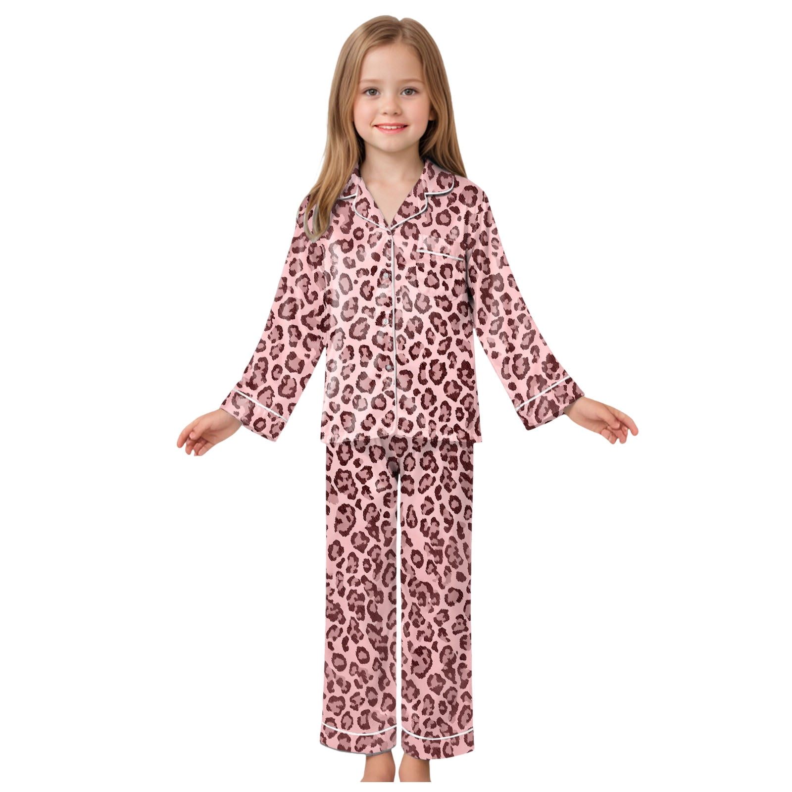 Caqnni Girl Outfits Girl Clothes Long Sleeve Tops Casual Pants Set Girl ...