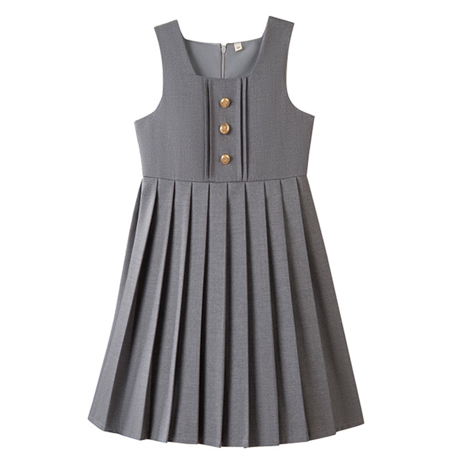 Caqnni Girls Back to School Sleeveless Ruffle Sundress Outfit,casual ...