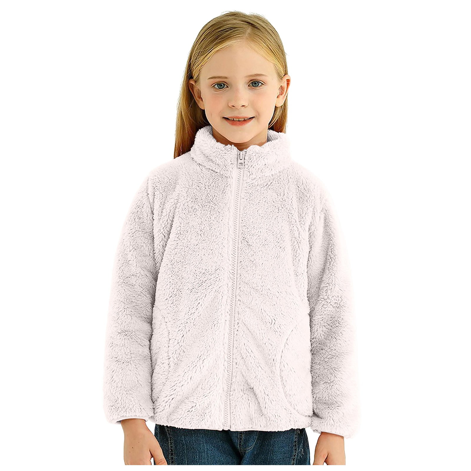 Caqnni Girls Clothes Girls Zip Up Jacket Girls' Outerwear Jackets Kids ...